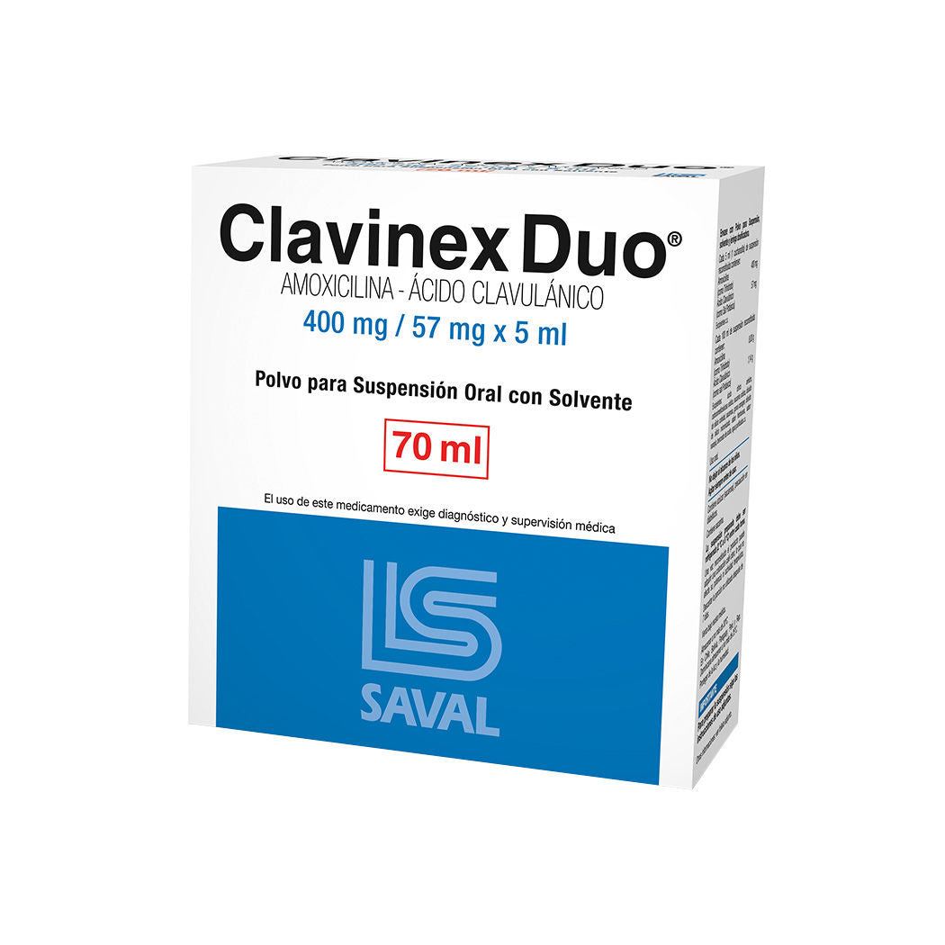 CLAVINEX DUO 400/57 - Saval | Farmacia El Químico – Farmacias Curie