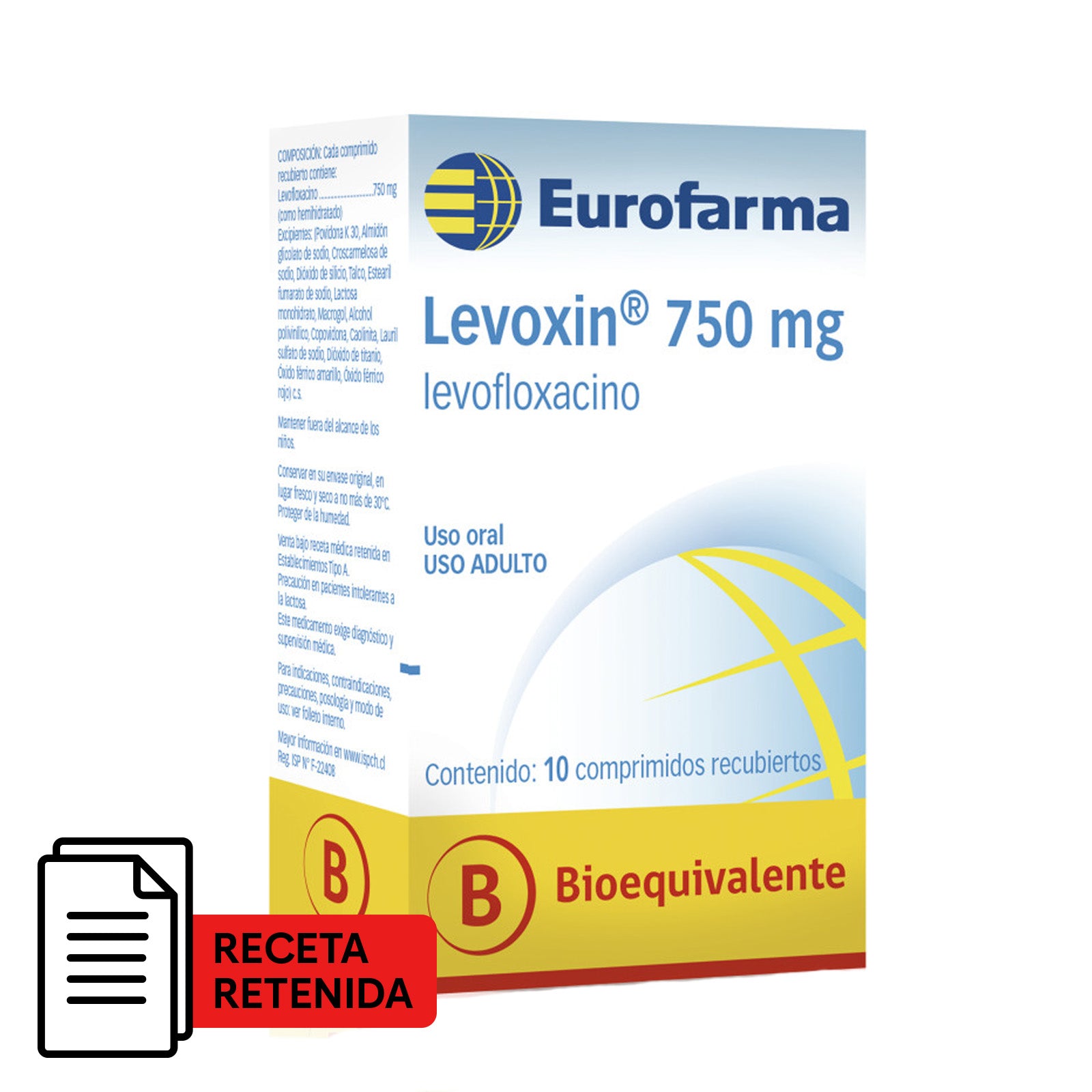Levoxin Comprimidos Recubiertos 750mg | Farmacias Curie - Envíos a todo ...