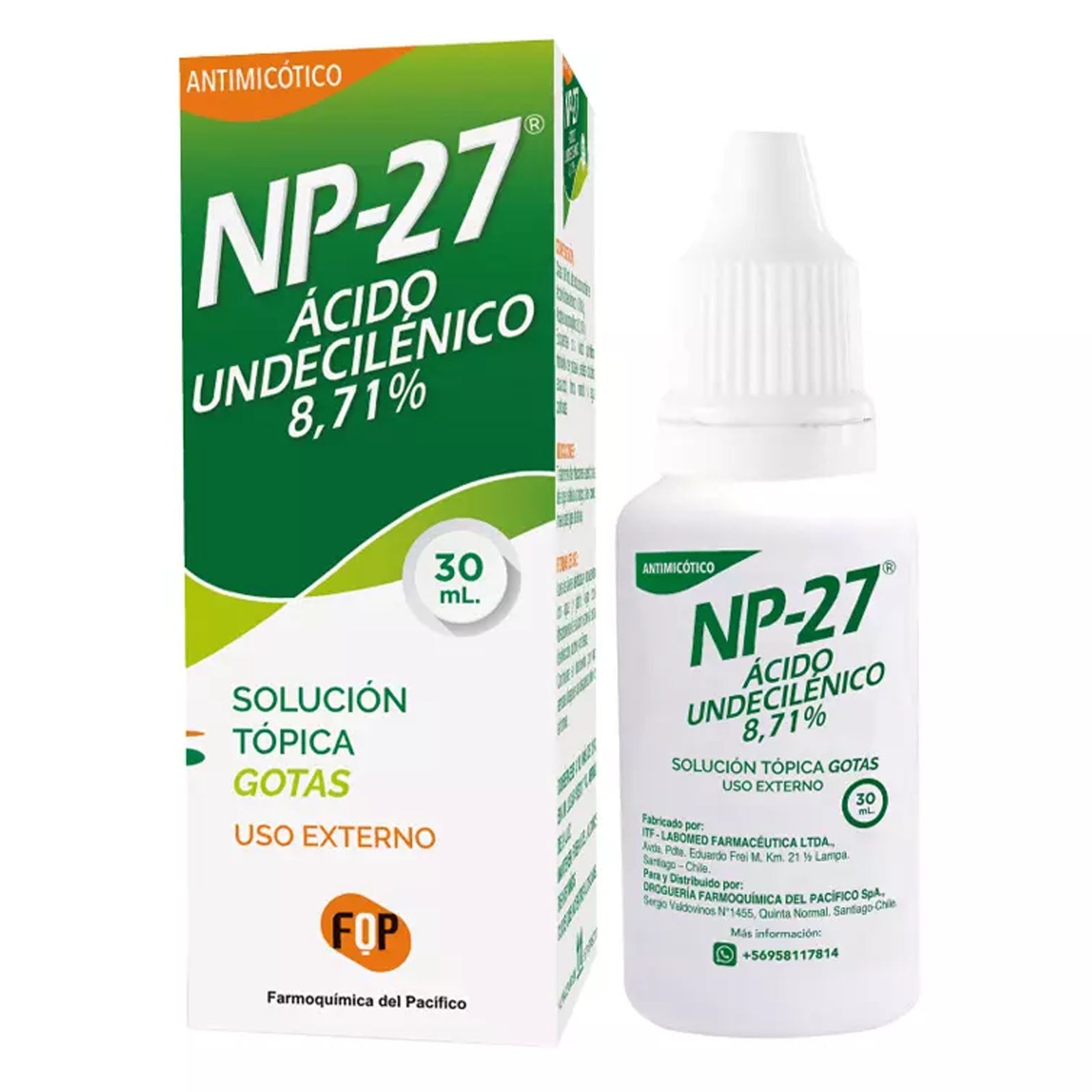 NP-27 Solución Tópica Gotas | Farmacias Curie - Envíos a todo Chile